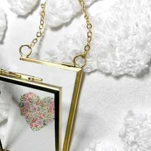 YOUR CHOICE of Flower in Hanging Frame, Mini Framed Botanical, Hanging ...