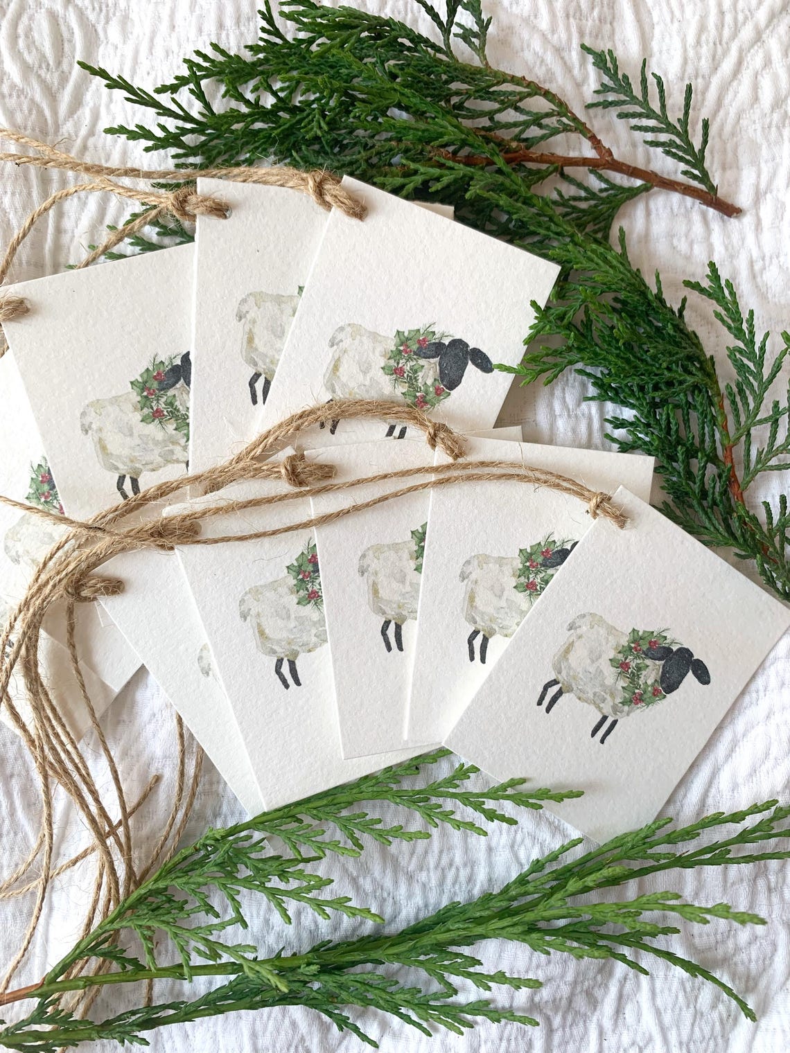 Sheep Nativity Gift Tags, Christmas Gift Tags, Christian Holiday Tags ...