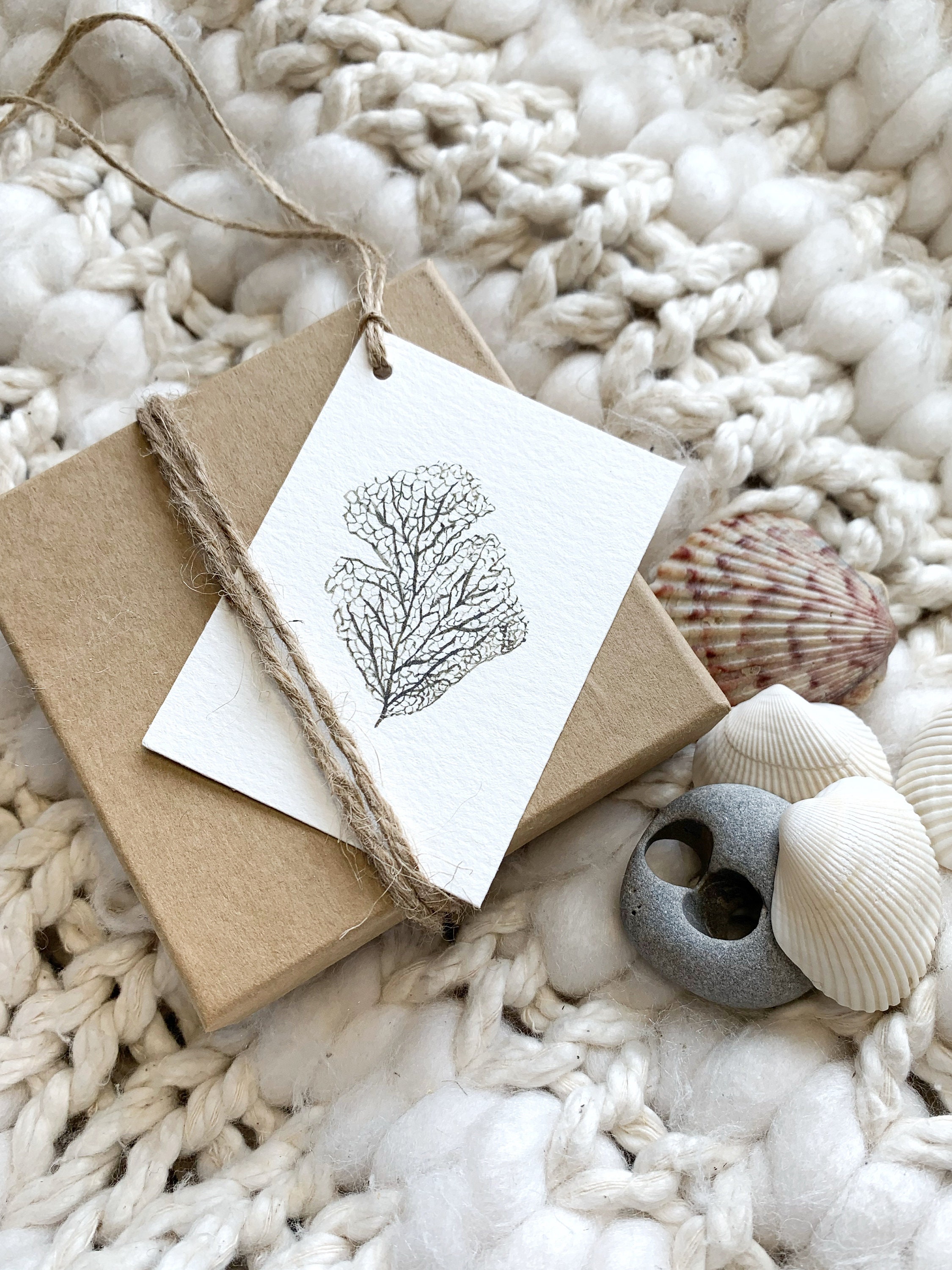 Set of 10 Coastal Gift Tags Sea Shell Gift Tag Beach Gift - Etsy