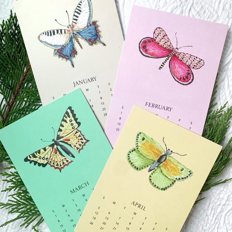 2026 Calendar Butterfly - Etsy