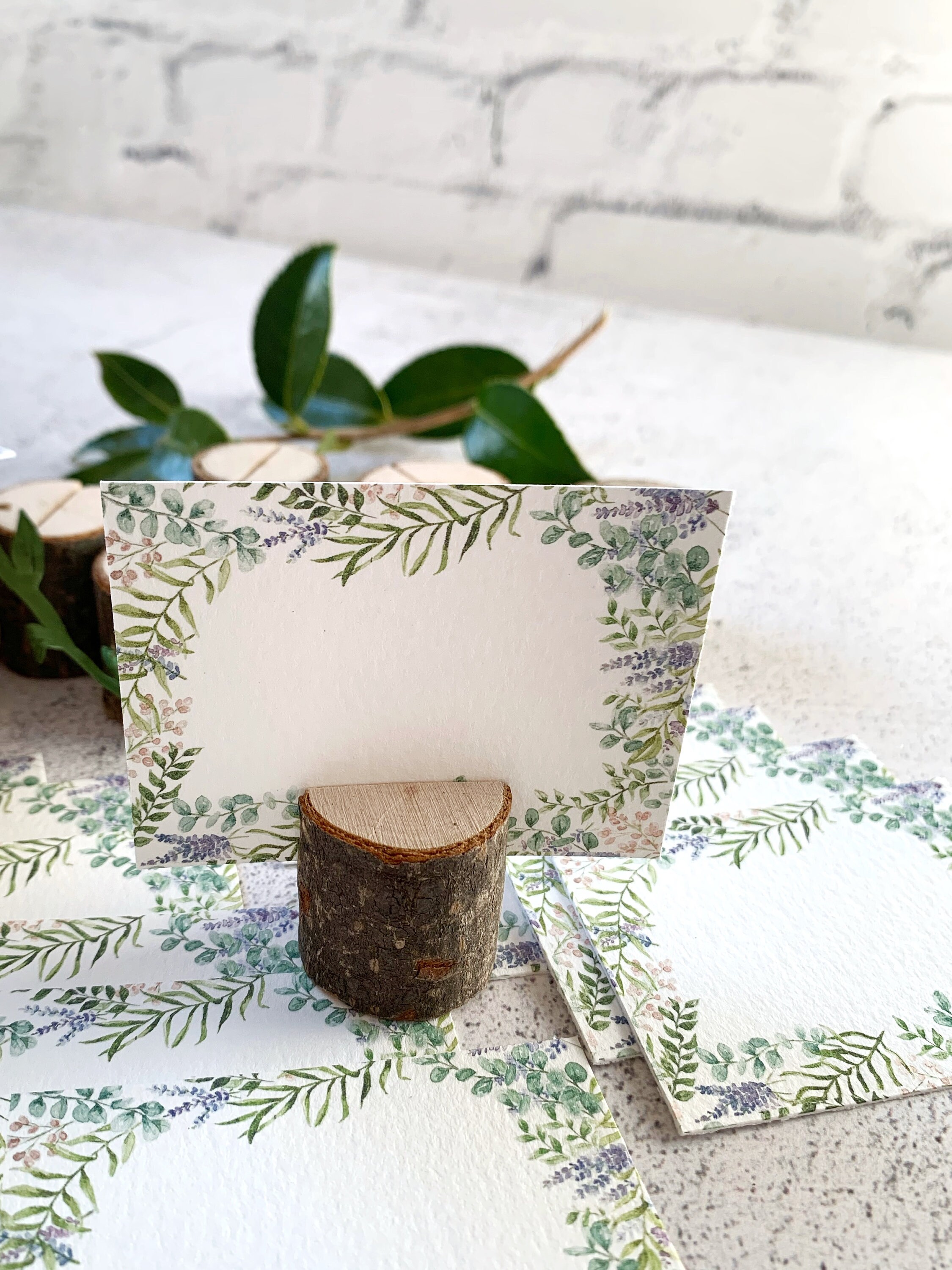 Floral Place Cards, Bridal Shower Place Cards, Special Event Place ...