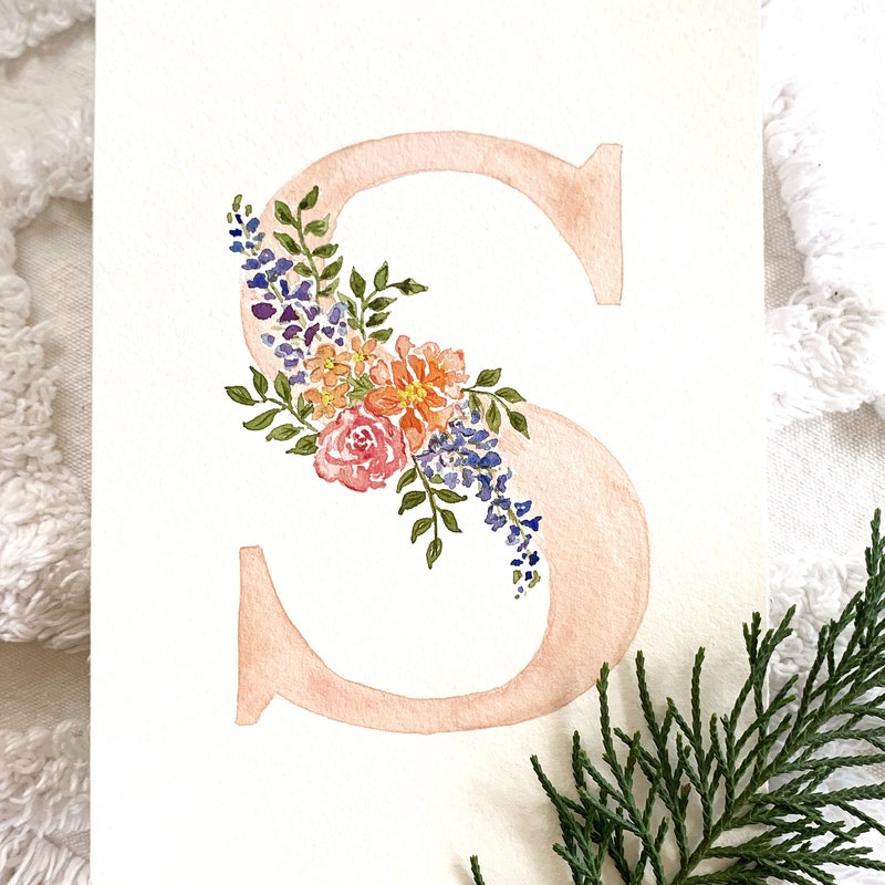 Monogram Letter S - Etsy