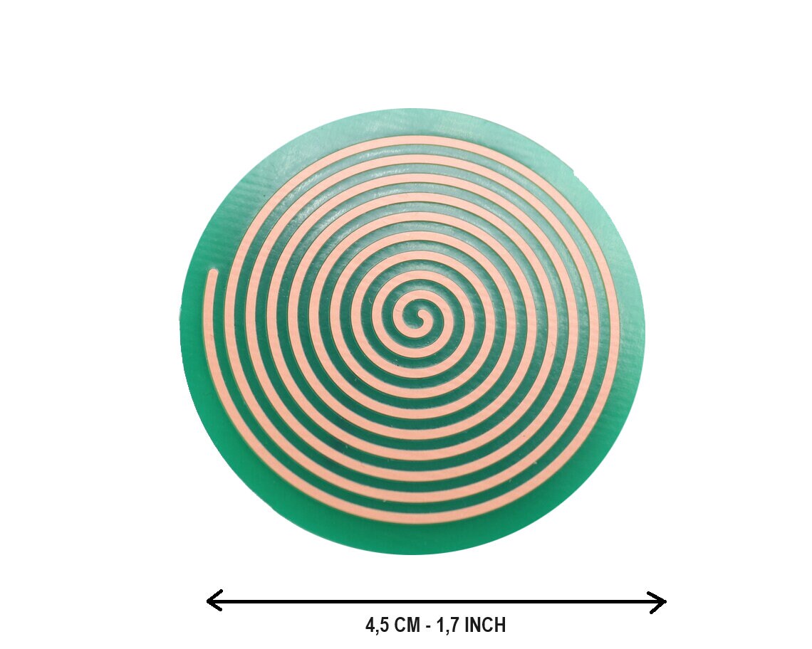 5G Radionics Pendant CEM EMF Protection Tesla Scalar Coil Copper Amulet ...