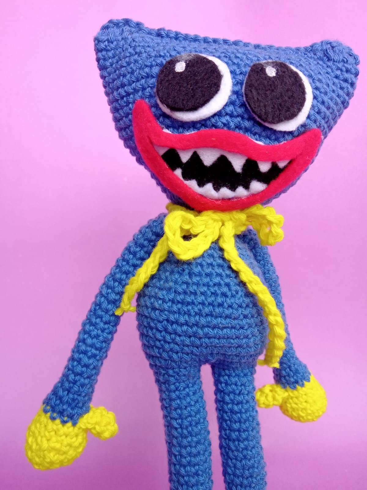 Huggy Wuggy Crochet Doll With Adjustable Arms and Legs - Etsy