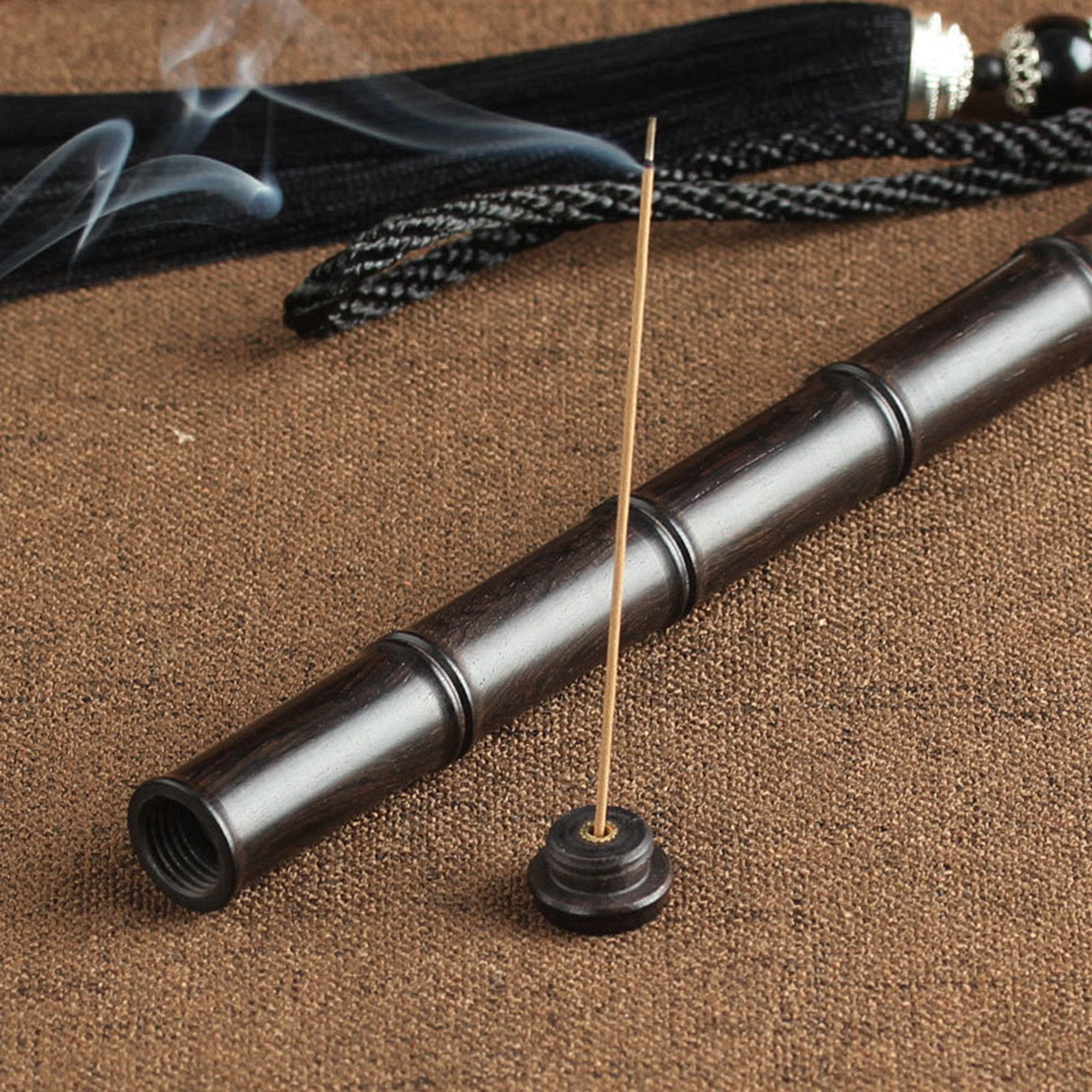 Bamboo-shaped Wooden Incense Tube Incense Burner Wood - Etsy