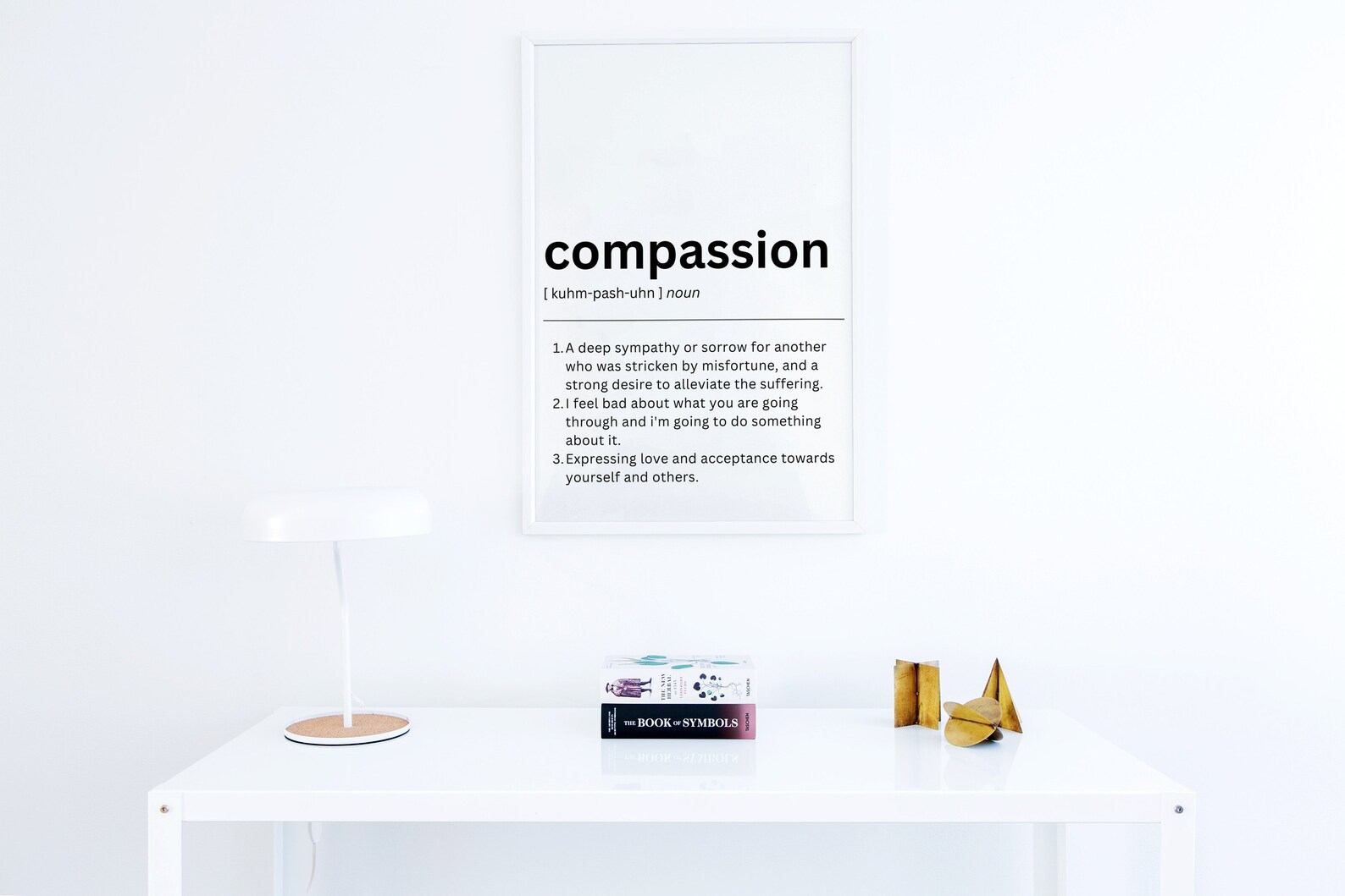 Compassion Definition Art Work, Definition Wall Art, Valentine's Day ...