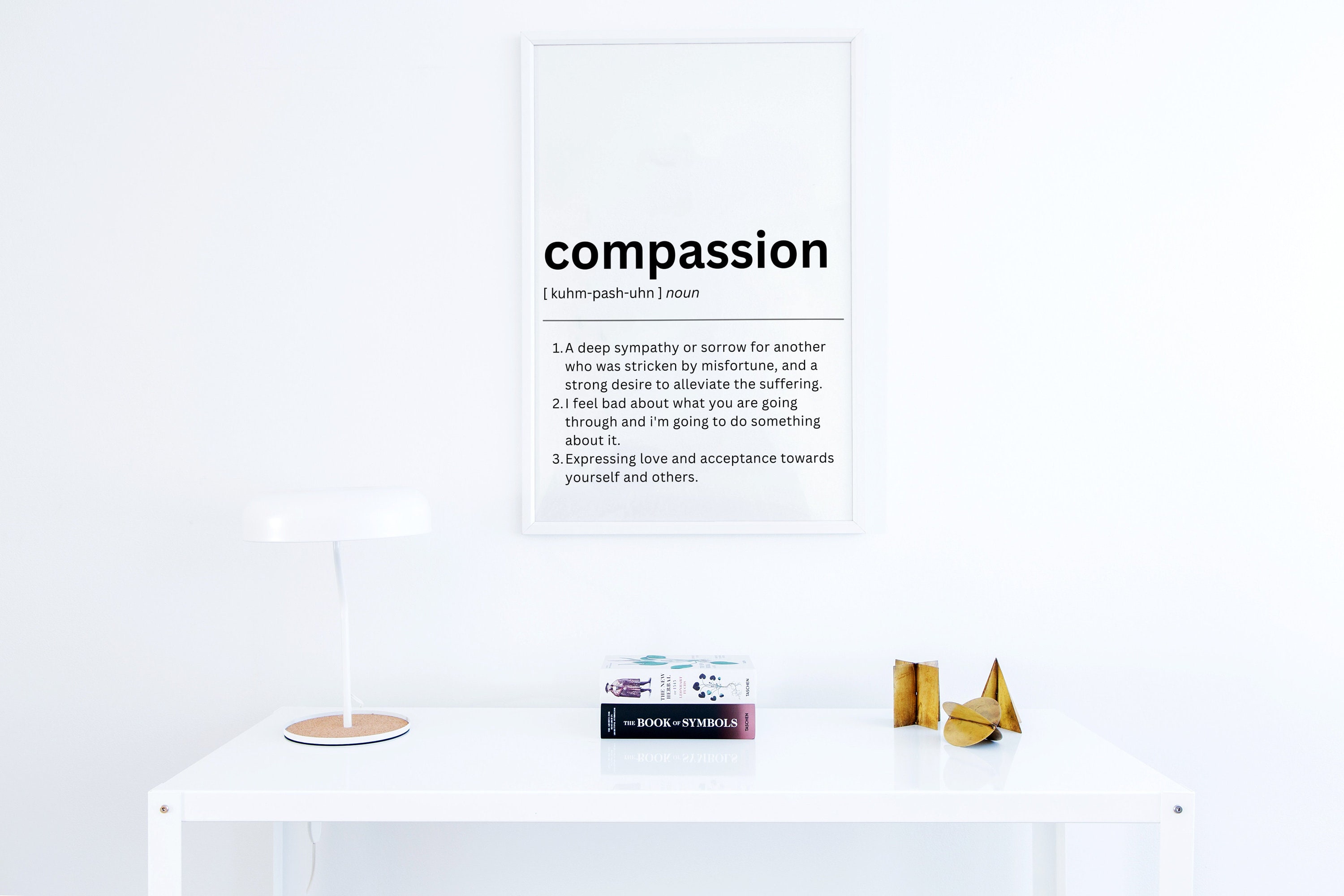 Compassion Definition Art Work, Definition Wall Art, Valentine's Day ...
