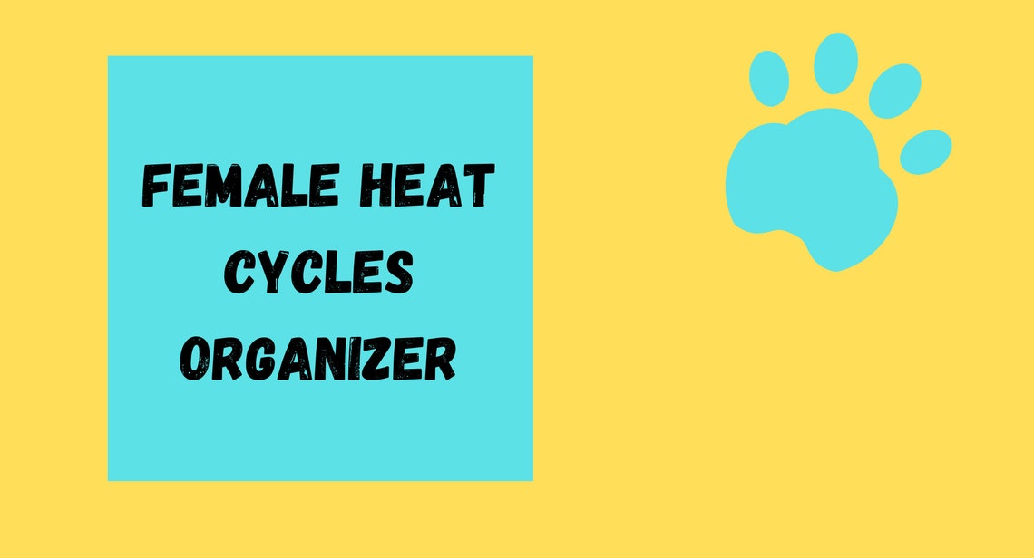 Female Heat Cycles Spreadsheet-breeders-animals-organize-heat | Etsy