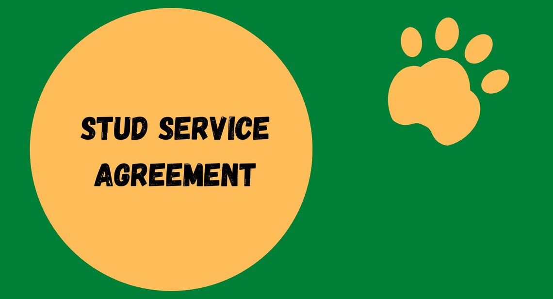 Stud Service Agreement-breeder-dogs-cats-animals-pets - Etsy