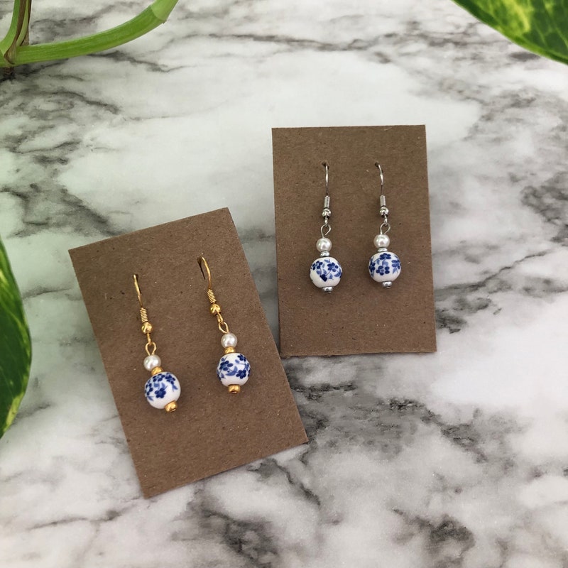Porcelain Earring Vintage - Etsy
