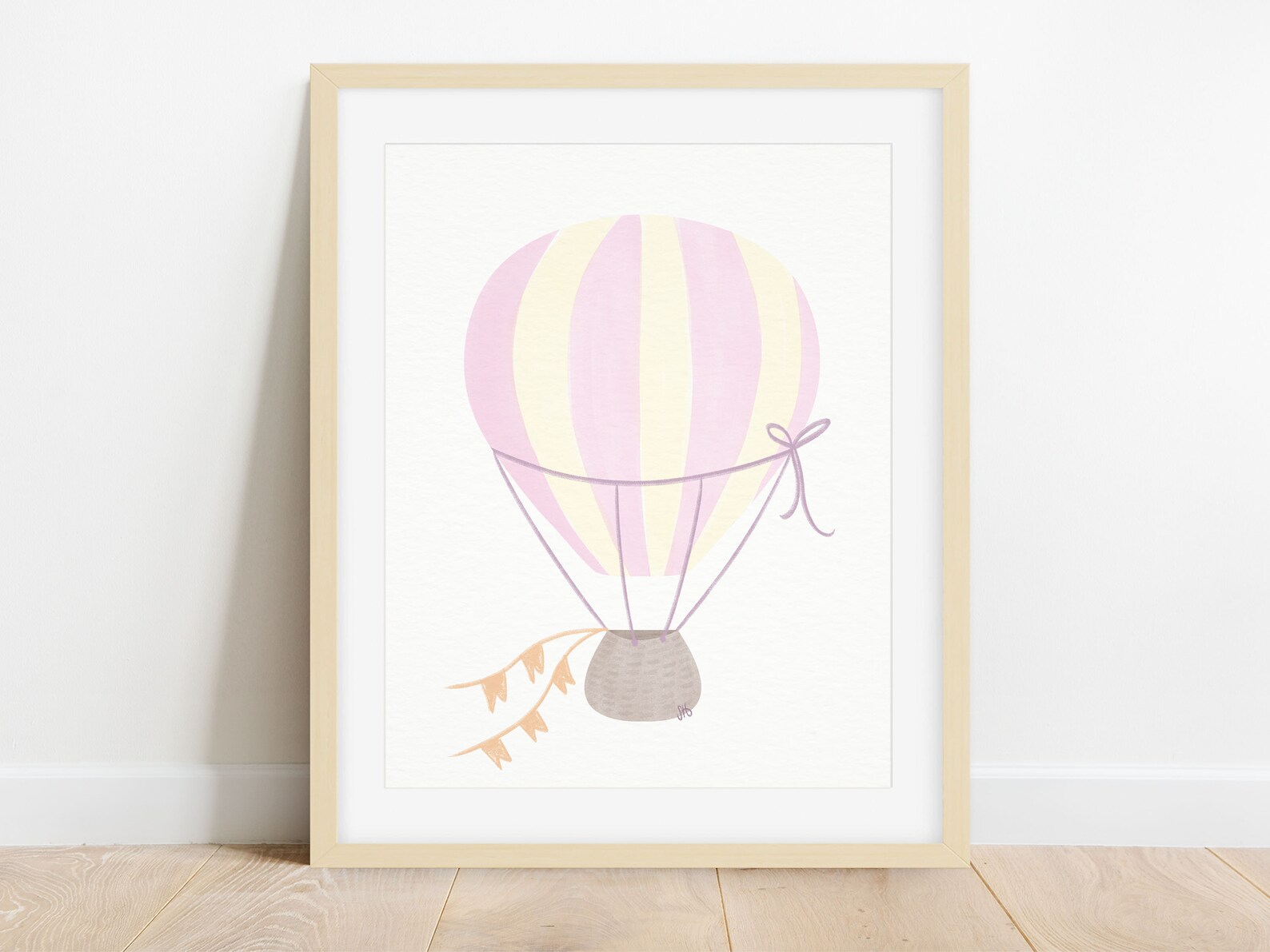 Hot Air Balloon Watercolor Nursery Art Original Watercolor Wall Art ...