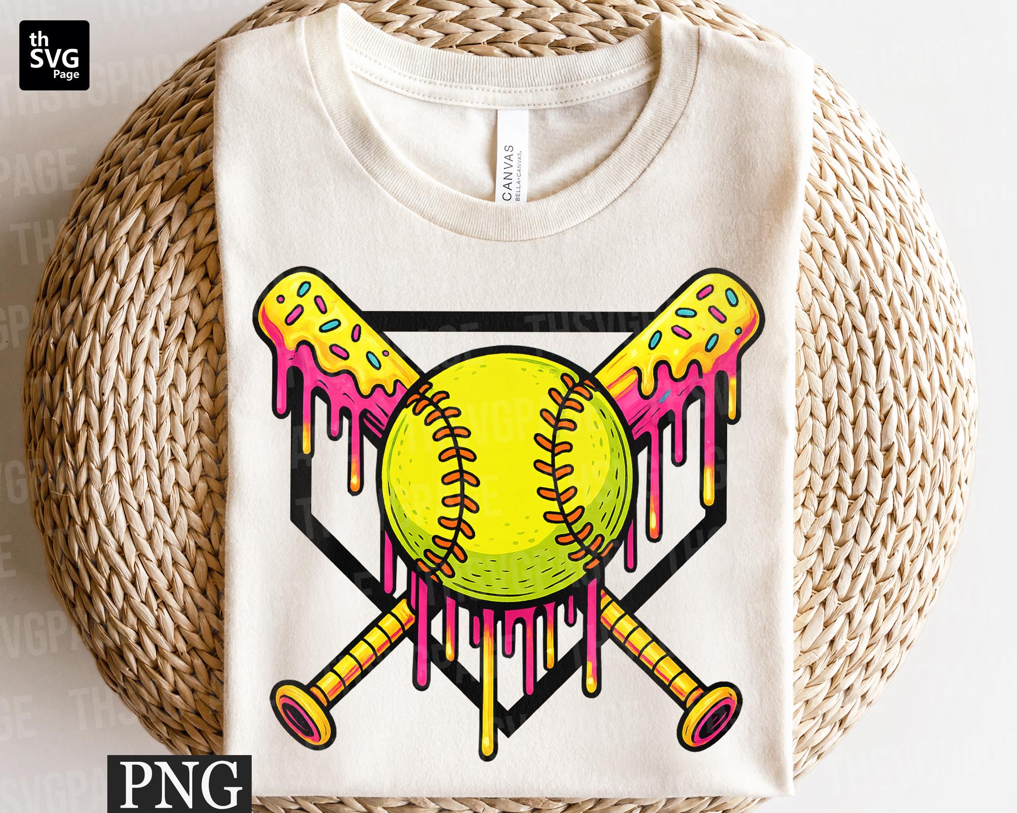 Softball Drip Png, Ice Cream Drip Png, Softball Mama Png, Softball Mom ...