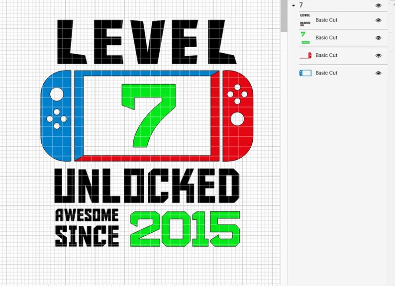 Level 7 Unlocked SVG Unlocked SVG 7th Birthday Boy Gamer 7 - Etsy