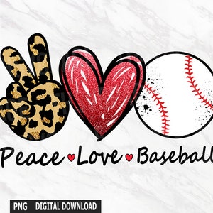 Peace Love Baseball Png, Baseball Png, Baseball Season Png, Love of the ...