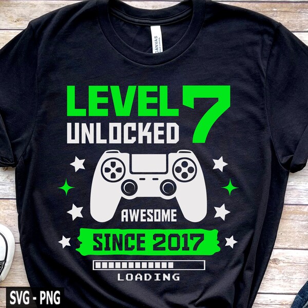 Level 7 Unlocked Svg - Etsy