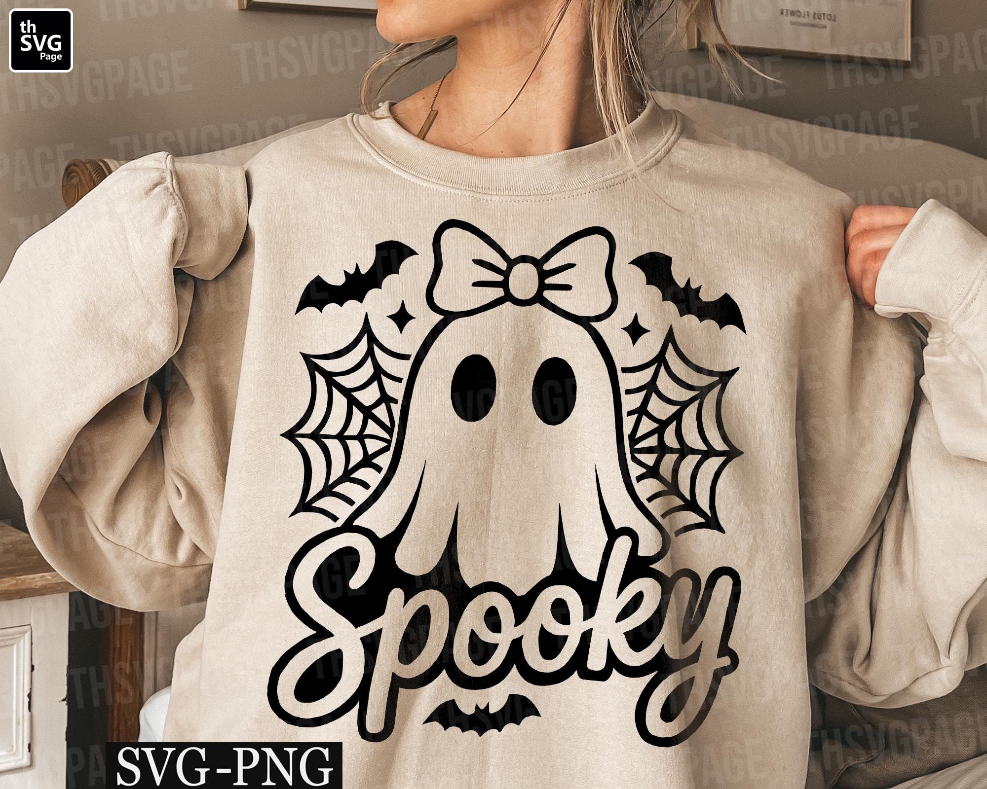 Spooky Halloween Svg, Cute Ghost Svg, Spooky Season Svg, Spooky Svg ...