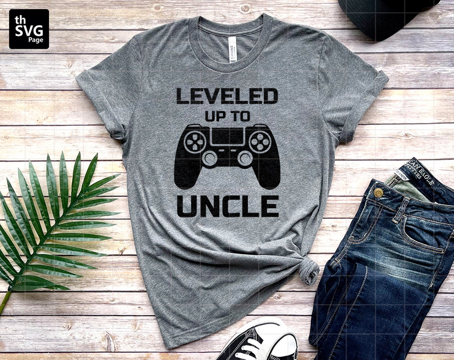 Leveled up to Uncle Svg, New Uncle Announcement Svg, Gaming Svg, Boy ...