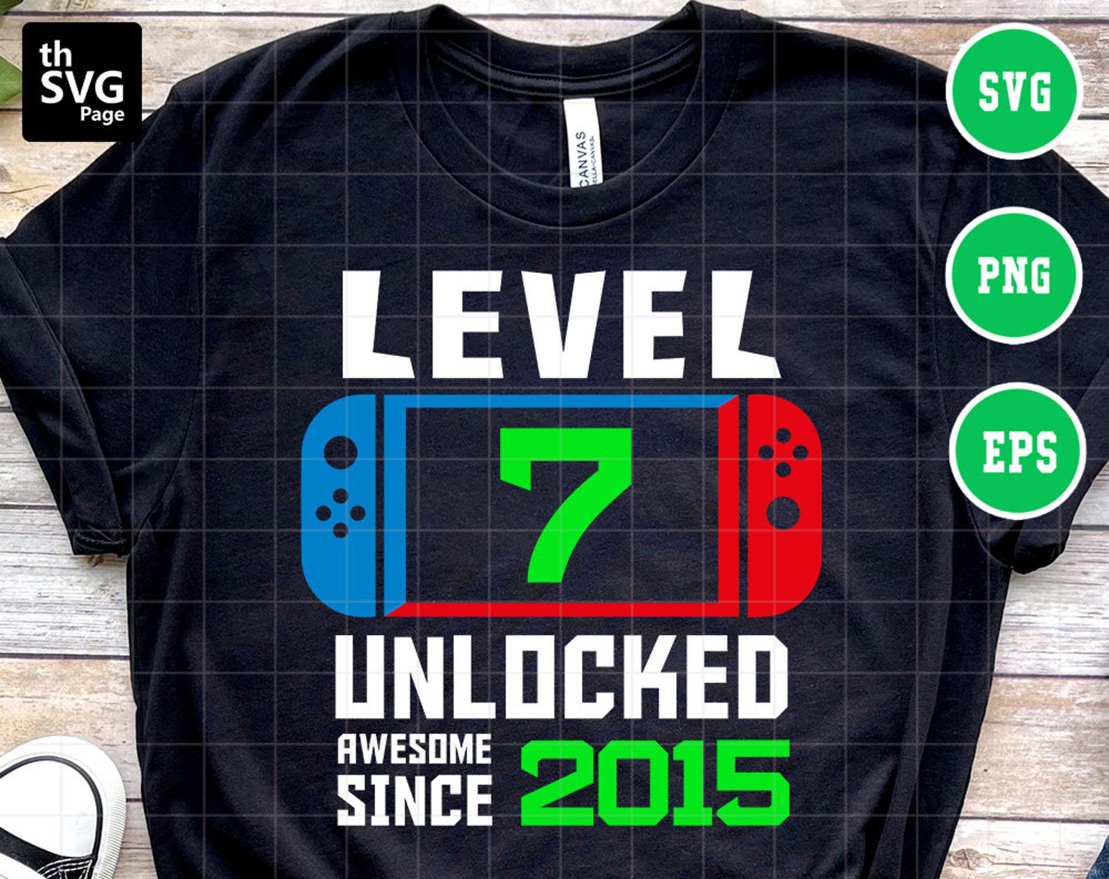 Level 7 Unlocked SVG Unlocked SVG 7th Birthday Boy Gamer 7 - Etsy