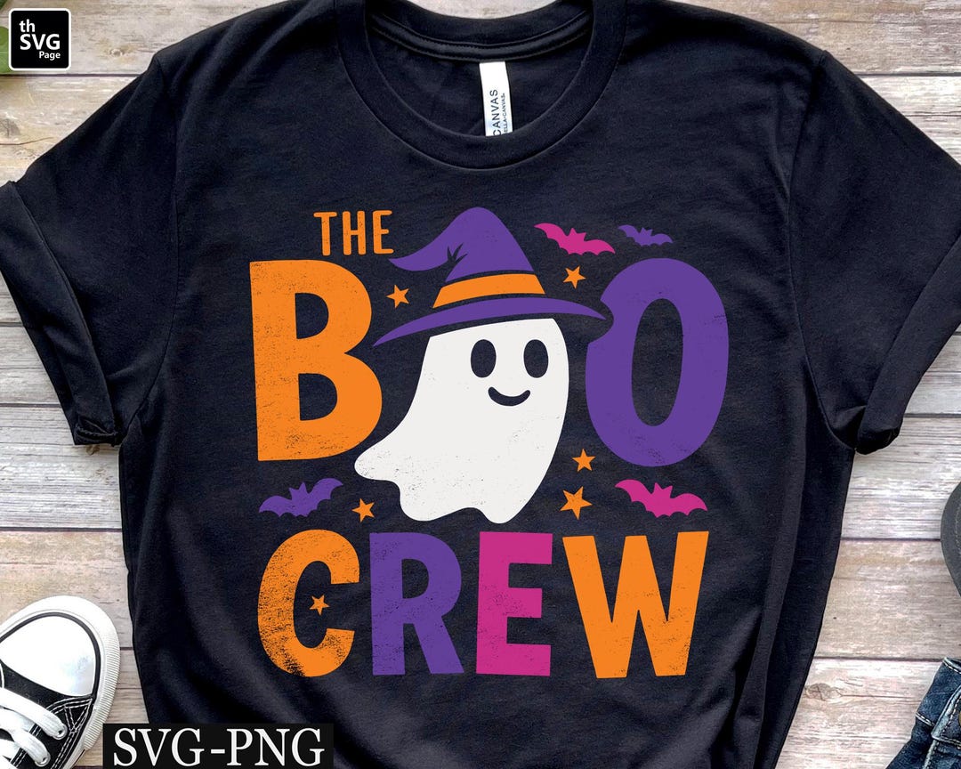 The Boo Crew SVG PNG, Boo Crew Svg, Cute Ghost Svg, Halloween Kids Svg ...