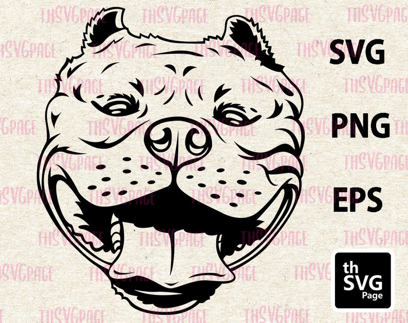 American Bully Love Bully Dog Svg Dog Face Svg Puppy Love - Etsy