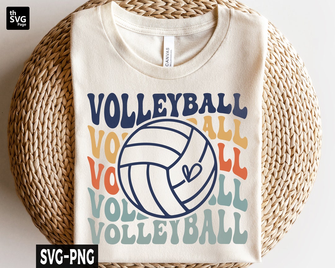 Retro Volleyball Svg, Volleyball Team Svg, Game Day Svg, Volleyball ...