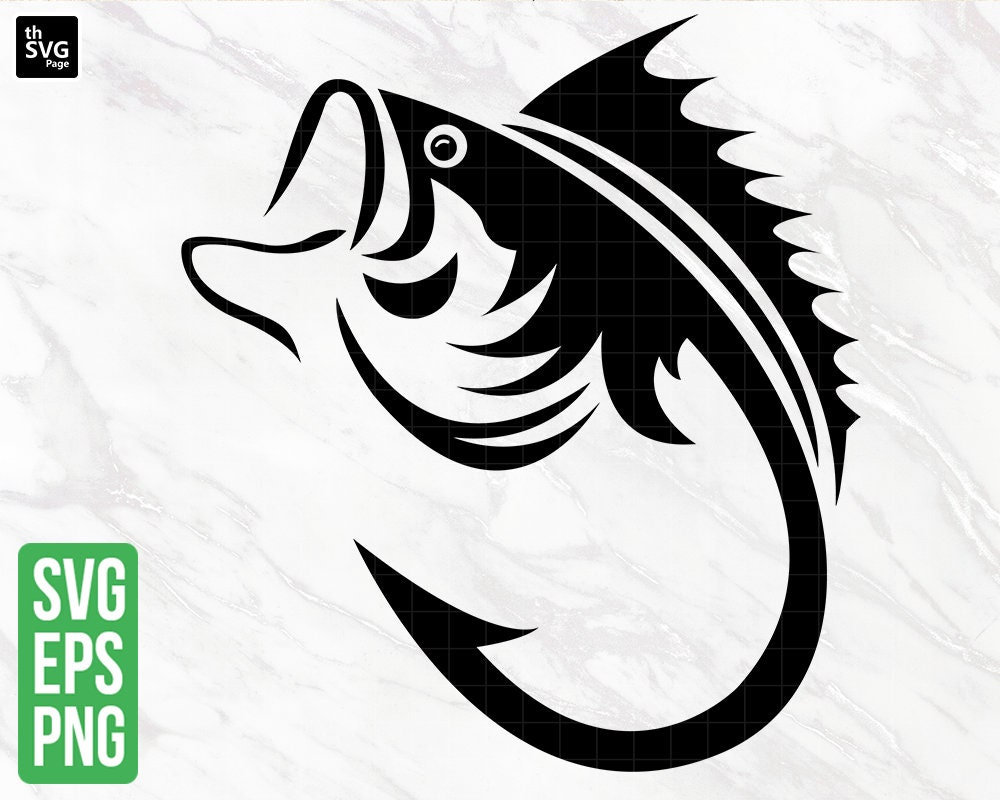 Fish Hook SVG, Fishing Svg, Fish Hook Svg, Fishing Cut File, Fish Svg ...