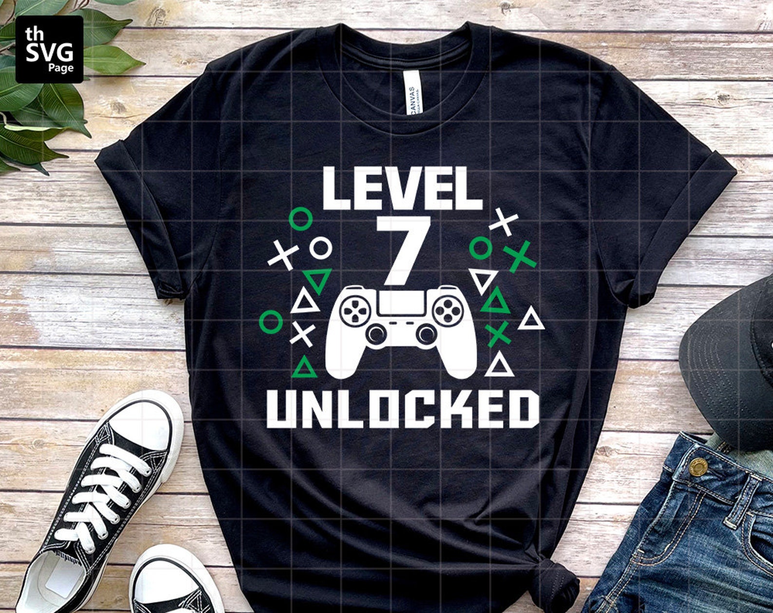 Level 7 Unlocked SVG Unlocked SVG Boy Gamer 7th Birthday 7 - Etsy