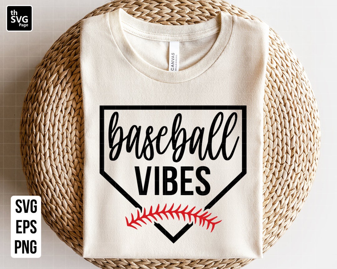 Baseball Vibes SVG Baseball Svg Baseball Mom Svg Base Svg - Etsy