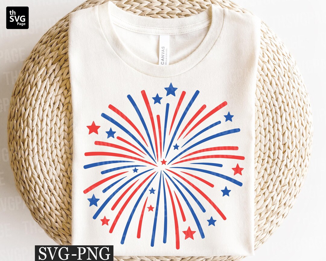 Fireworks Svg, Stars and Stripes Svg, 4th of July Svg, Fourth of July ...
