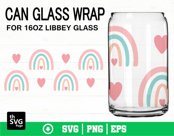 Digital Prints Art & Collectibles Prints Rainbow can glass svg ...