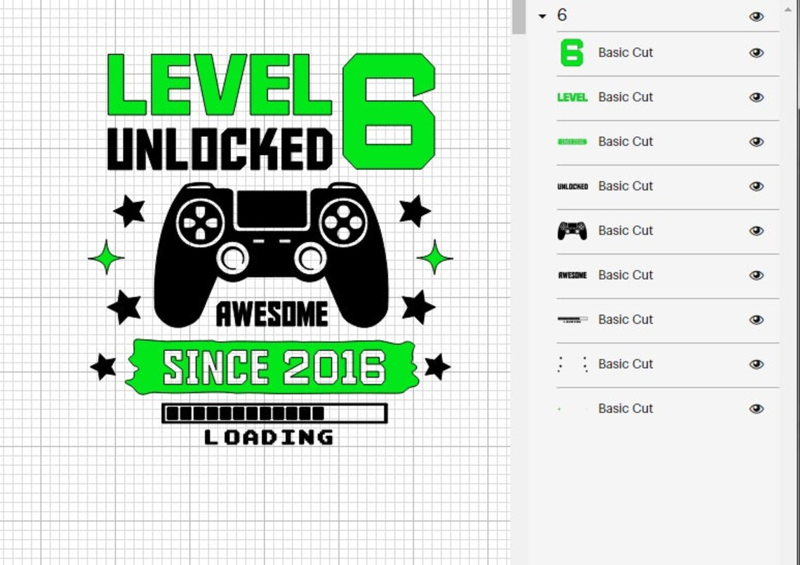 Level 6 Unlocked SVG Boy Gamer Shirt Unlocked SVG 6th - Etsy