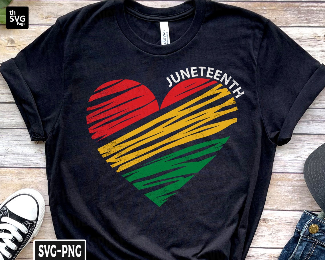 Juneteenth Heart Svg, Black History Month Svg, 1865 Svg, Black Woman ...