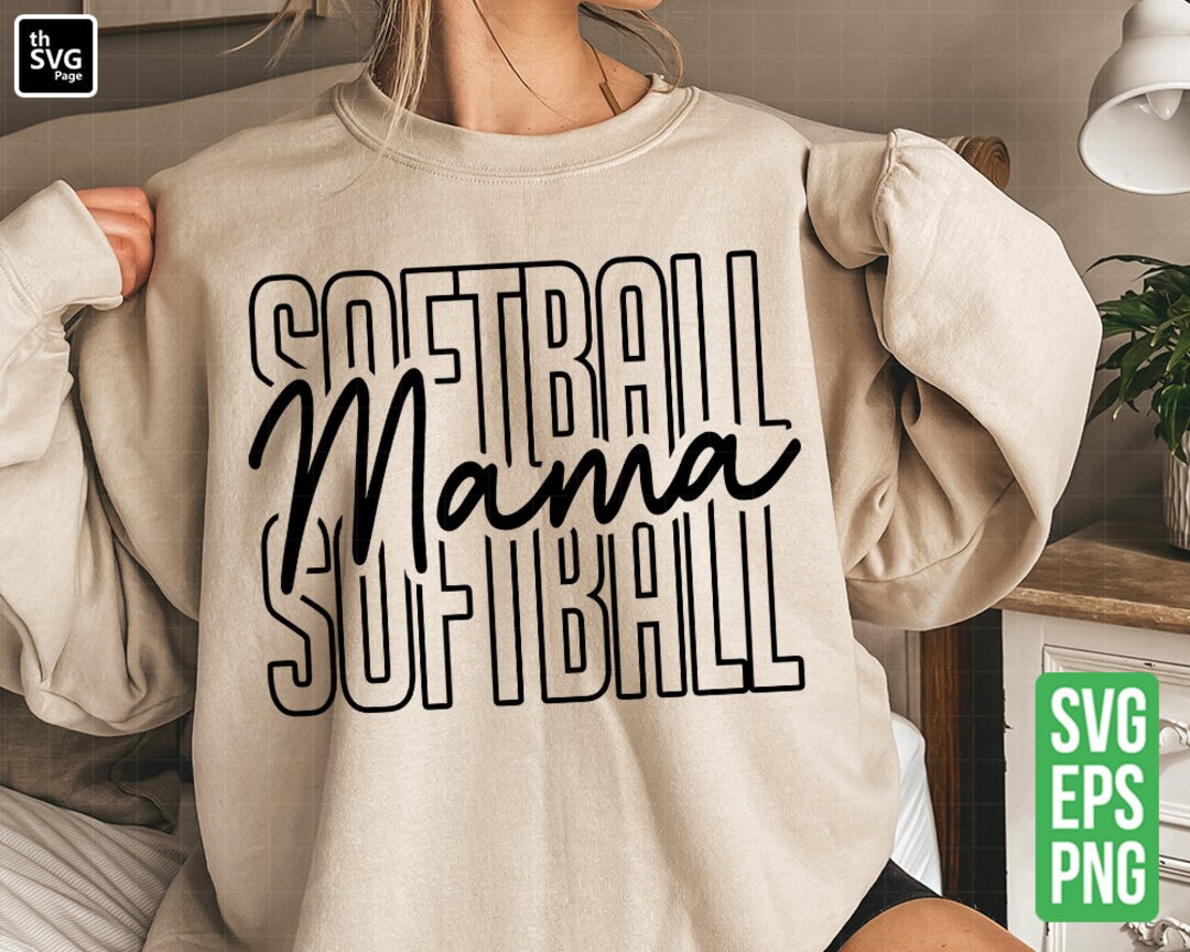 Softball Mama SVG Softball Svg High School Softball - Etsy