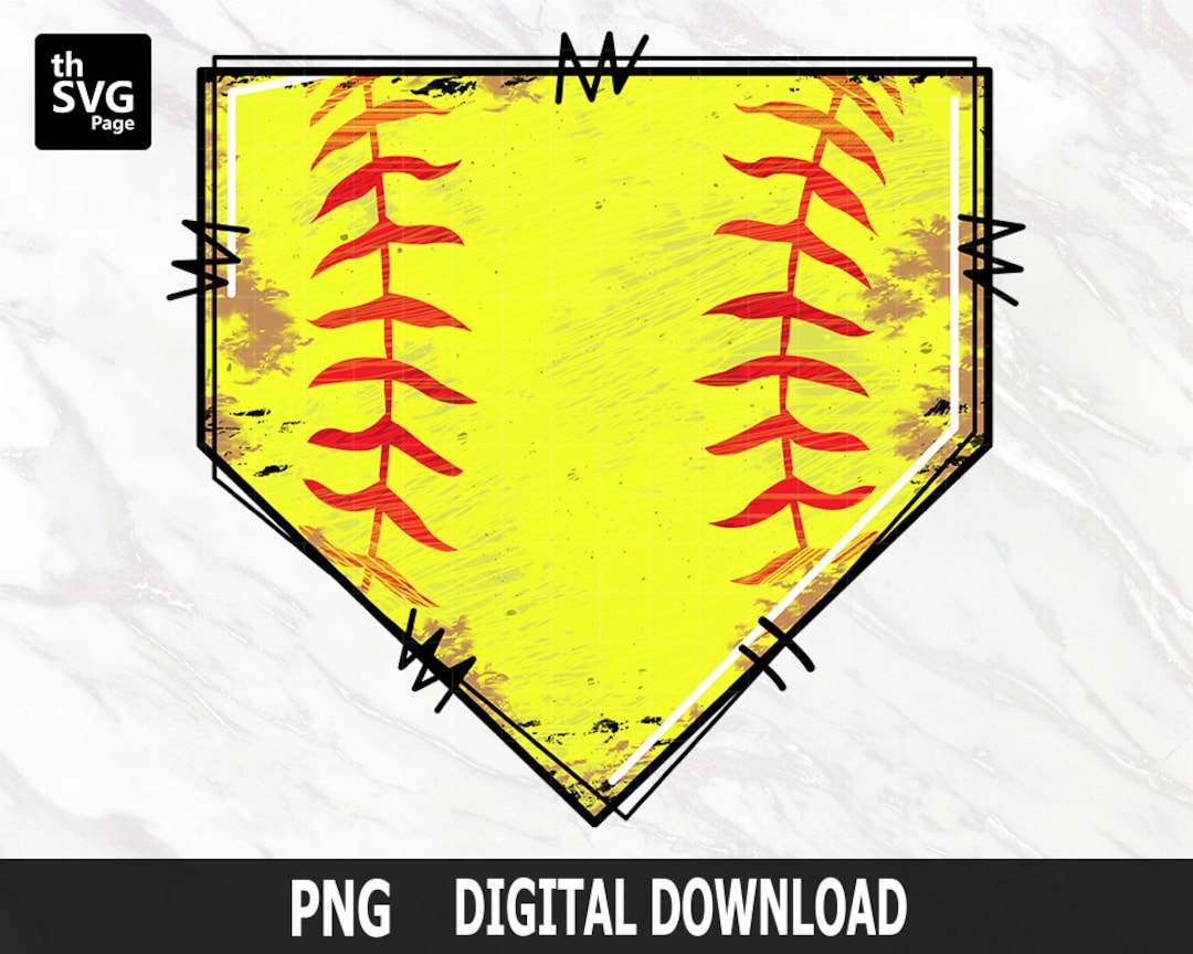 Softball Home Plate, Cheetah Softball, Softball Png, Softball Plate ...