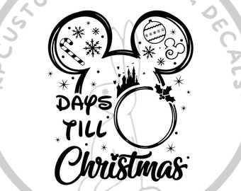 Mickey Mouse Countdown Svg | Etsy