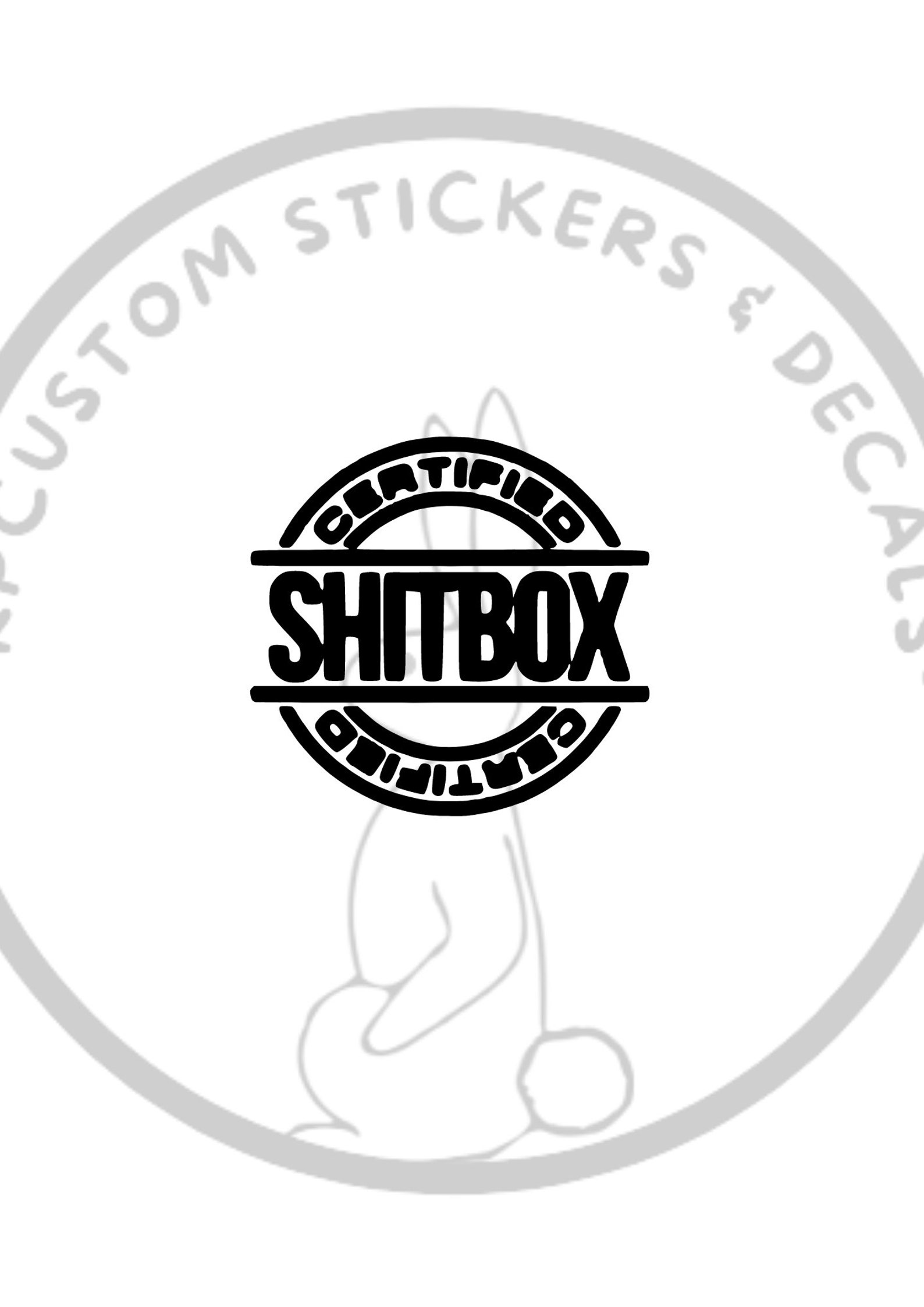 Certified Shit Box SVG Download - Etsy