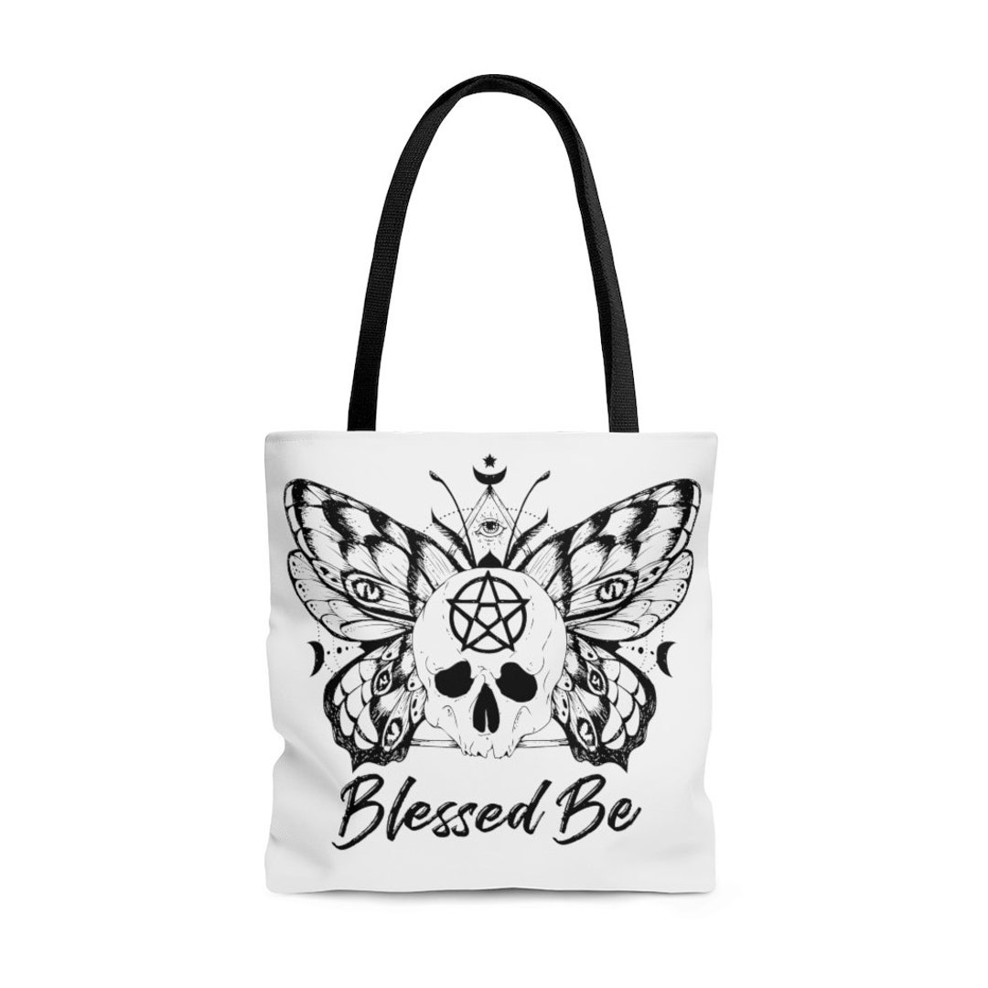 Blessed Be Tote Bag, Wiccan Accessory, Witchy Bag, Witchcraft Tote Bag ...