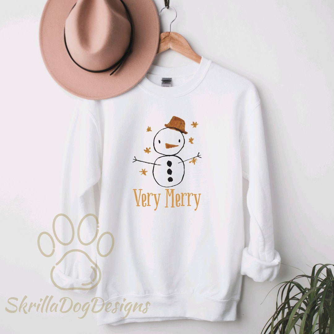 Very Merry Sweatshirt, Cute Christmas Sweater, Holiday Sweater ...