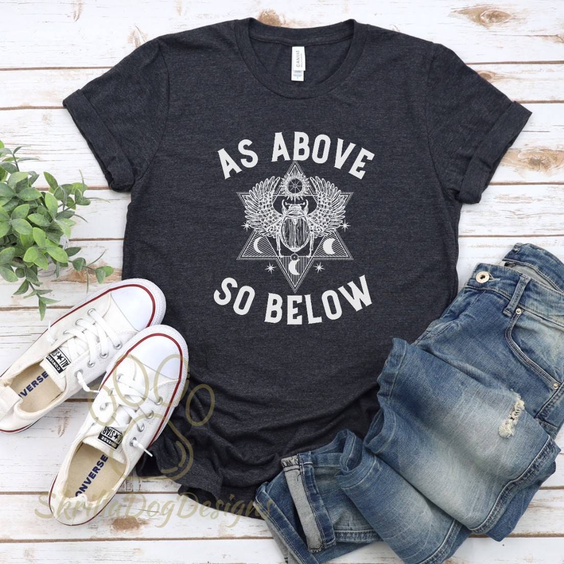 As Above so Below Shirt, Wiccan Tee, Witchy Shirt, Witchcraft Shirt ...
