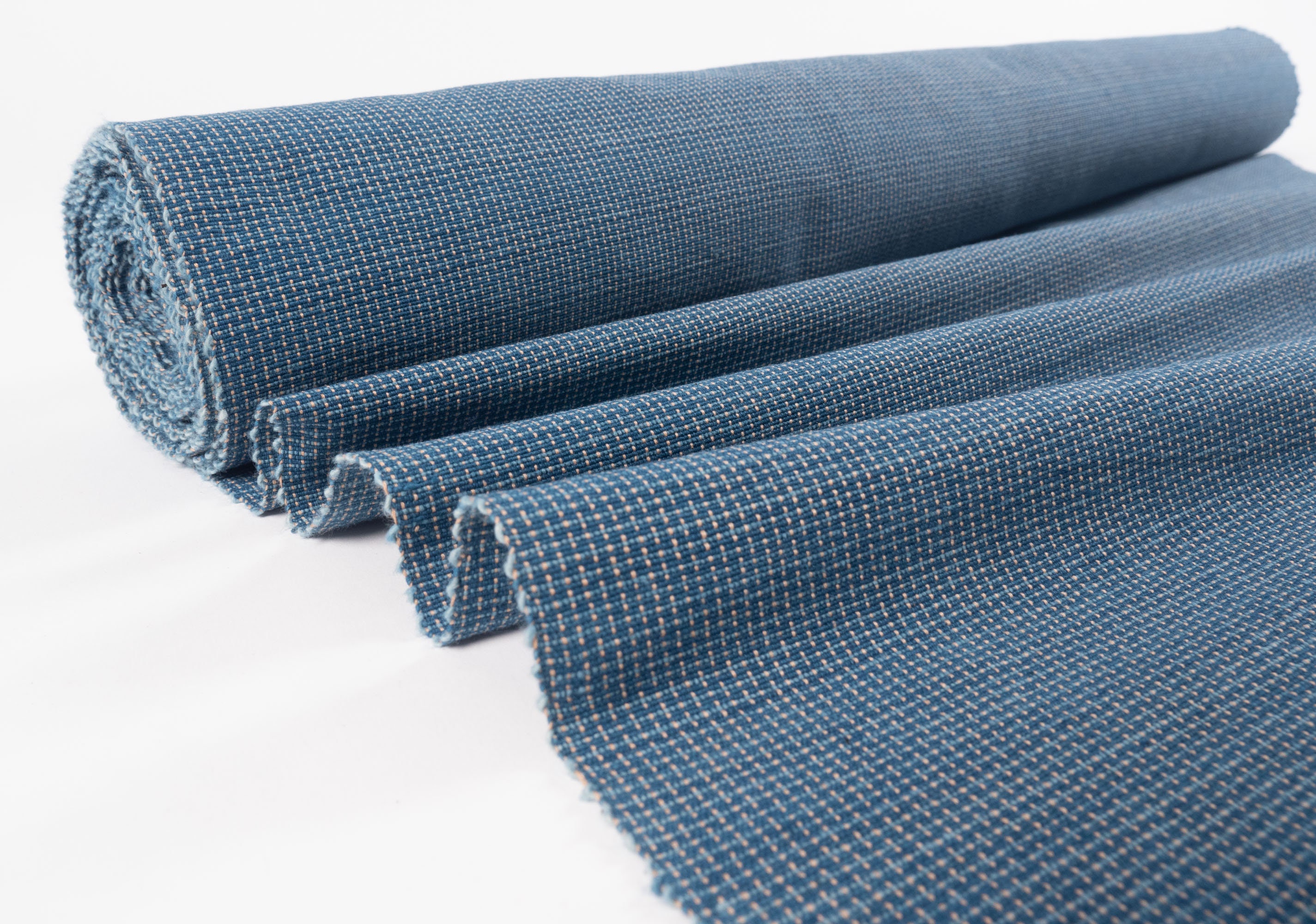 Handwoven Indigo Pattern Weave Fabric | Indigo | Natural Dye | Pure ...