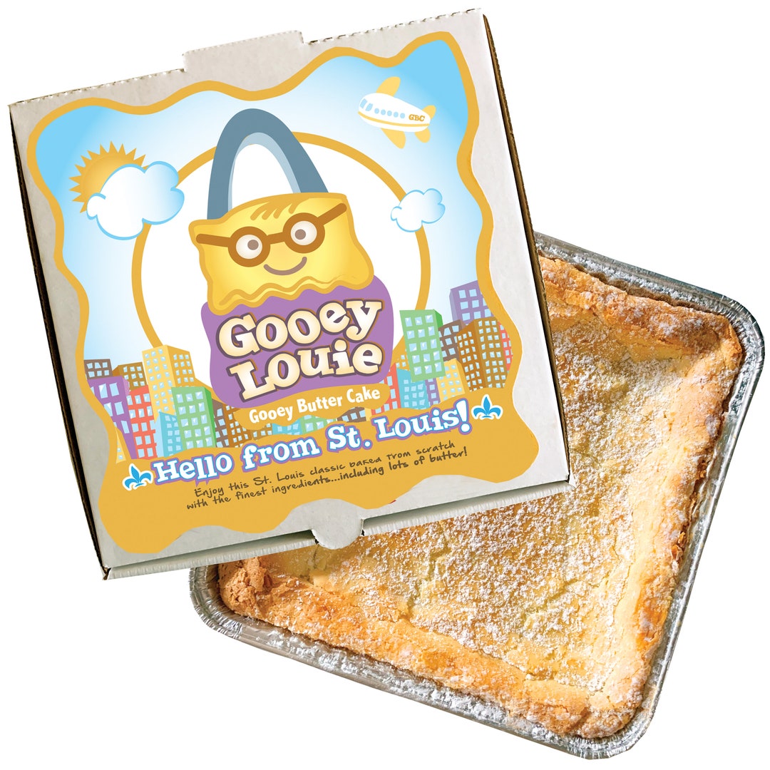 Gooey Louie Gooey Butter Cake hello From St. Louis 8x8 Dessert St Louis ...
