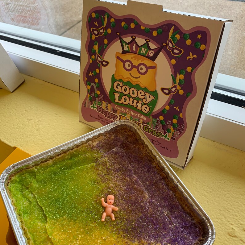 Gooey Louie Mardi Gras St. Louis Gooey Butter Cake Ooey Gooey Brown ...