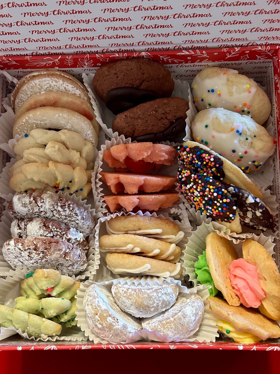 Holiday Cookie Assortment. Cookie Gift Box. - Etsy