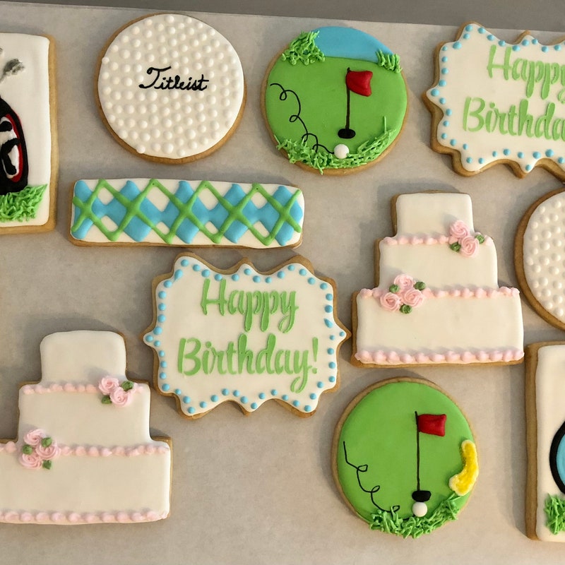 Golf Themed Cookies - Etsy