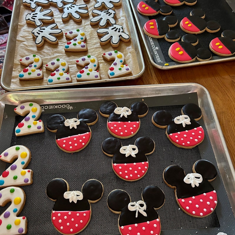 Mickey Mouse Cookies - Etsy