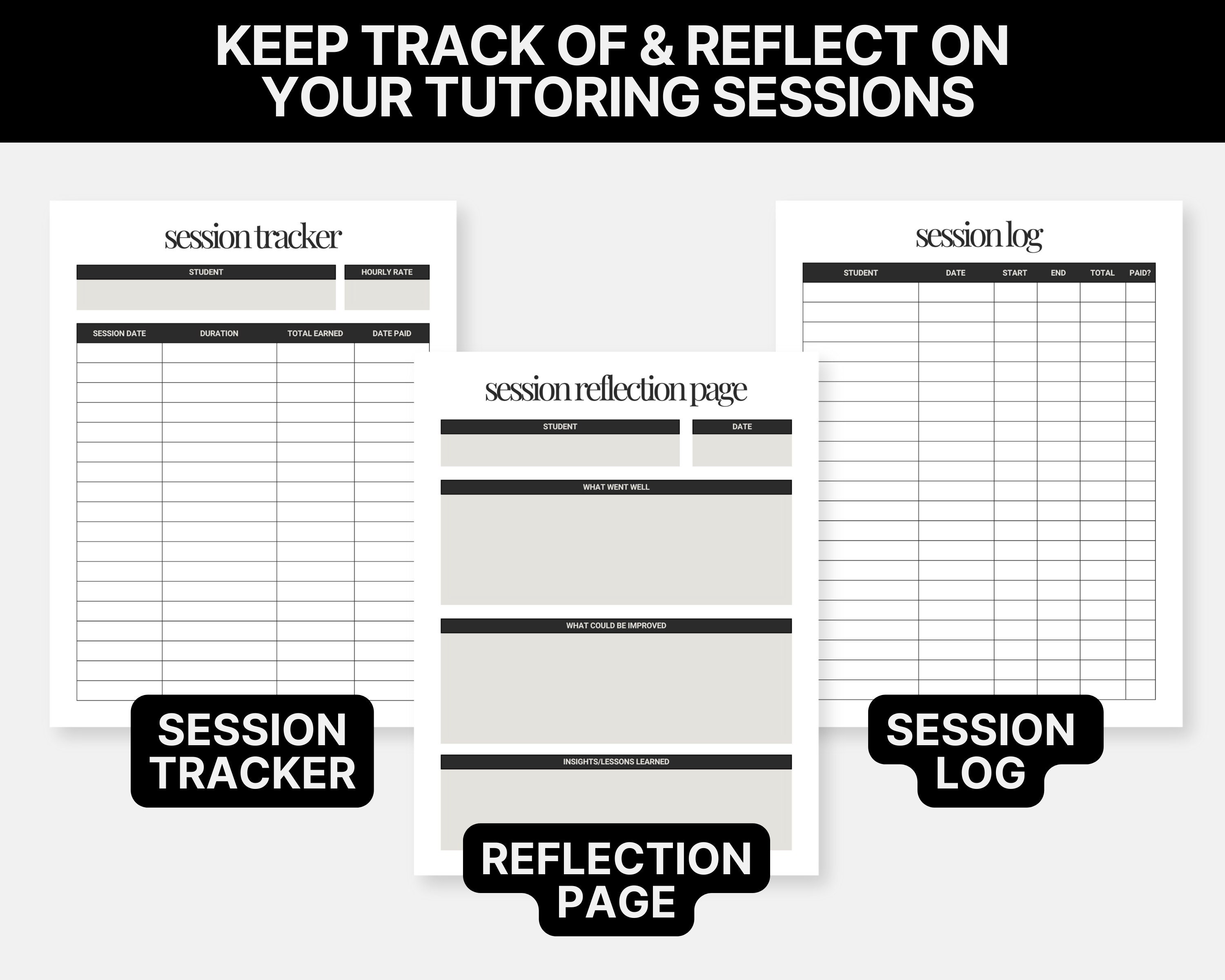 Printable Tutoring Business Planner, 40 Pages, Tutor Planner, Tutoring ...