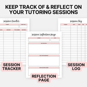 Printable Tutoring Business Planner, 40 Pages, Tutor Planner, Tutoring ...