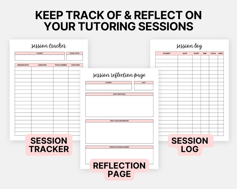 Printable Tutoring Business Planner, 40 Pages, Tutor Planner, Tutoring ...