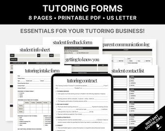 Printable Tutoring Business Planner, 40 Pages, Tutor Planner, Tutoring ...