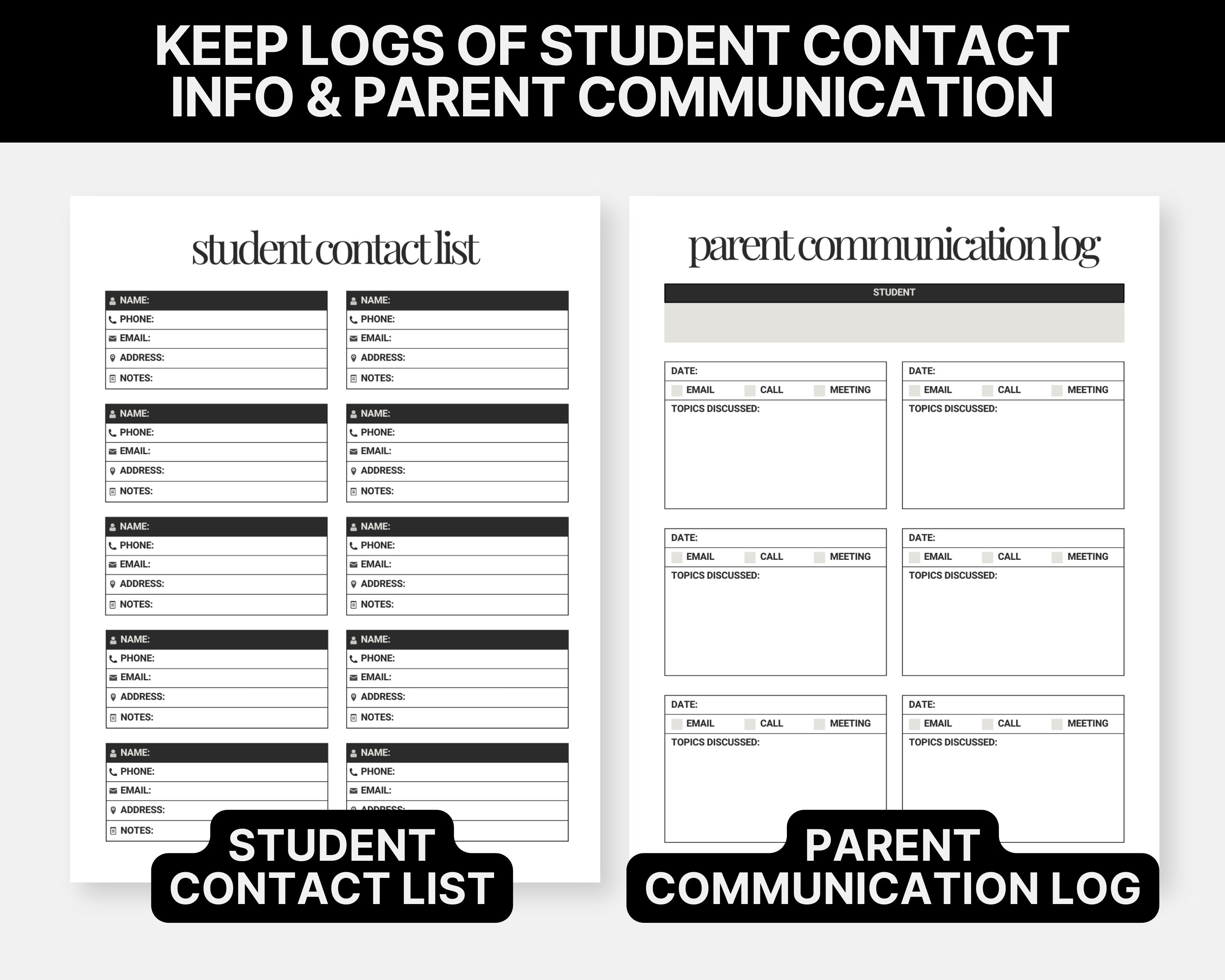 Printable Tutoring Business Planner, 40 Pages, Tutor Planner, Tutoring ...